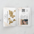 Mexico Wedding Destination Passport Map QR code Invitation | Zazzle