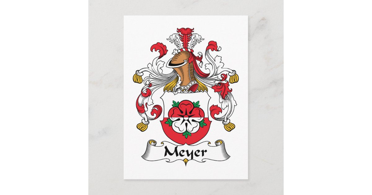 Meyer Family Crest Postcard | Zazzle