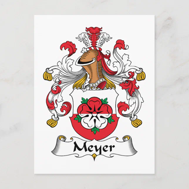 Meyer Family Crest Postcard | Zazzle