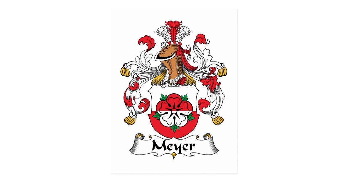 Meyer Family Crest Postcard | Zazzle.com