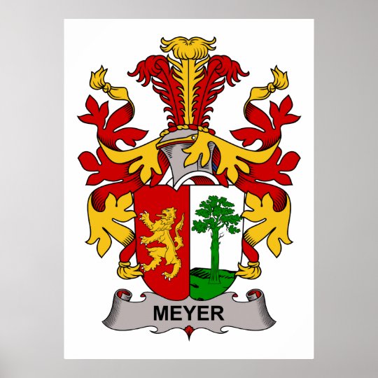 Meyer Family Crest Poster | Zazzle.com