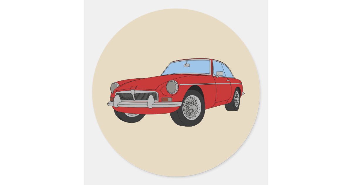 MGB STICKER | Zazzle
