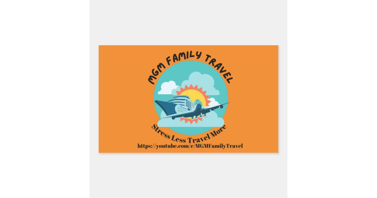 MGM Family Sticks Rectangular Sticker | Zazzle
