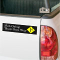 MGTOW Bumper Sticker Black Background | Zazzle