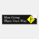 MGTOW Bumper Sticker Black Background | Zazzle