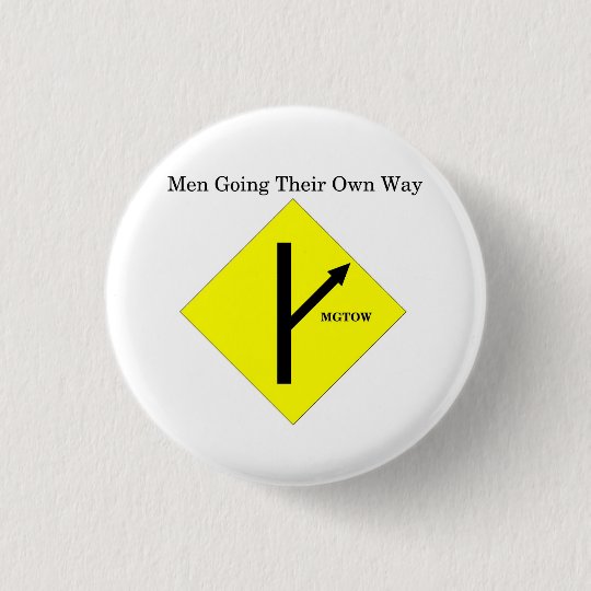 MGTOW Logo Button-Small-White Background Pinback Button | Zazzle.com