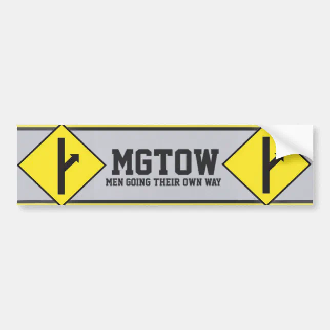 MGTOW - Men Going Their Own Way Bumper Sticker | Zazzle
