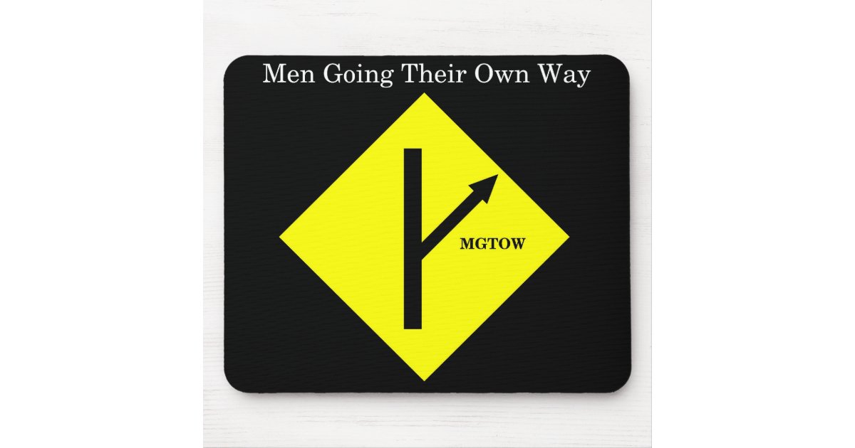 MGTOW Mousepad-Black Background Mouse Pad | Zazzle