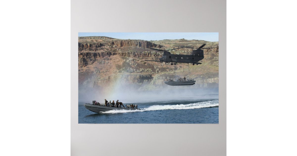 MH-47G Chinook Helicopter Poster | Zazzle