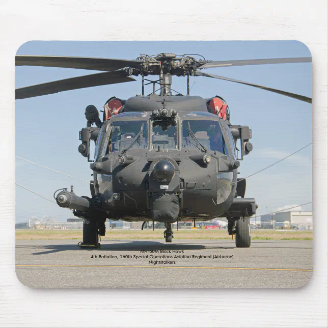 MH-60M Black Hawk Special Operations helicopter Mouse Pad | Zazzle