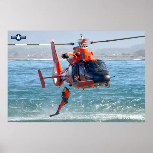 MH-65C DOLPHIN POSTER | Zazzle