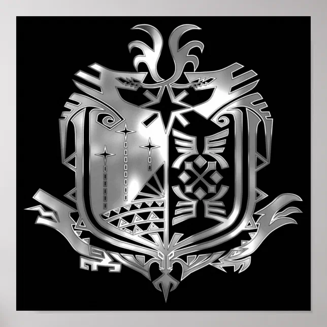 MHW Metal Emblem Poster | Zazzle