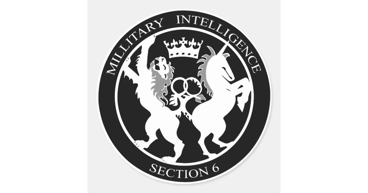 MI6 Logo Classic Round Sticker | Zazzle