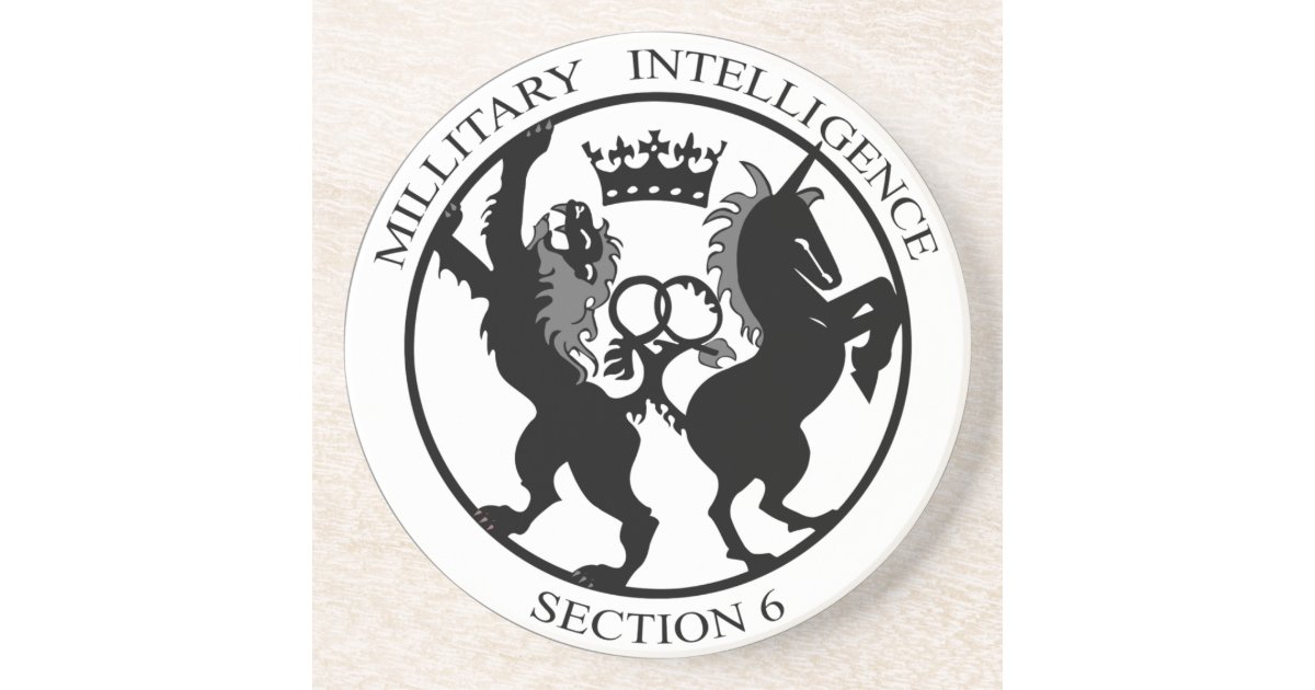 MI6 Logo Secret Service Coaster | Zazzle