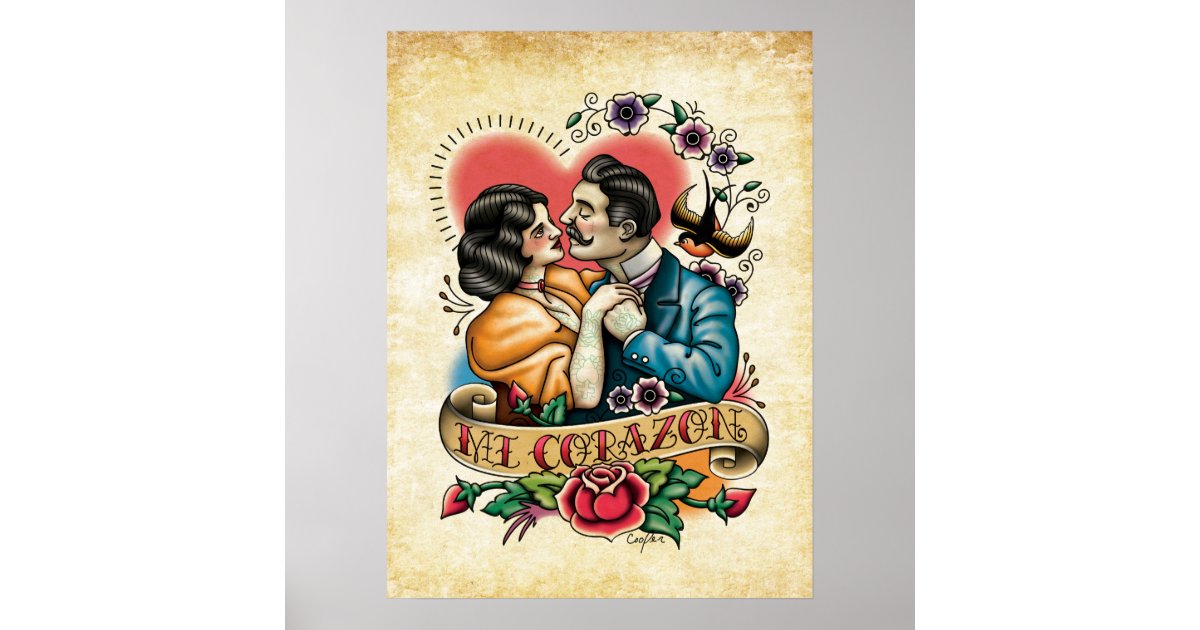 "Mi Corazon" Poster | Zazzle