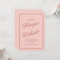 MIA Bold Pink & Red Wedding Invitation | Zazzle
