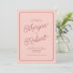 MIA Bold Pink & Red Wedding Invitation | Zazzle