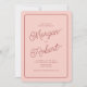 MIA Bold Pink & Red Wedding Invitation | Zazzle