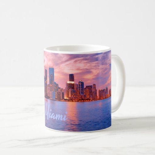 Miami Beach Florida City Skyline Coffee Mug | Zazzle