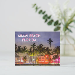 MIAMI BEACH, Florida Postcard | Zazzle