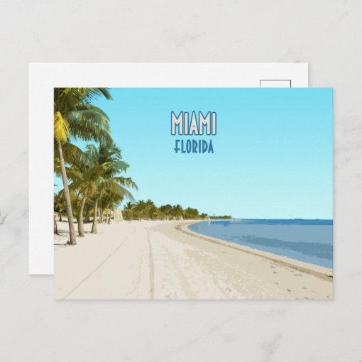 Miami Beach Florida Vintage Postcard | Zazzle