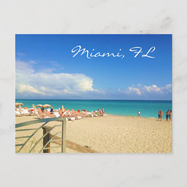 Miami Beach Postcard | Zazzle