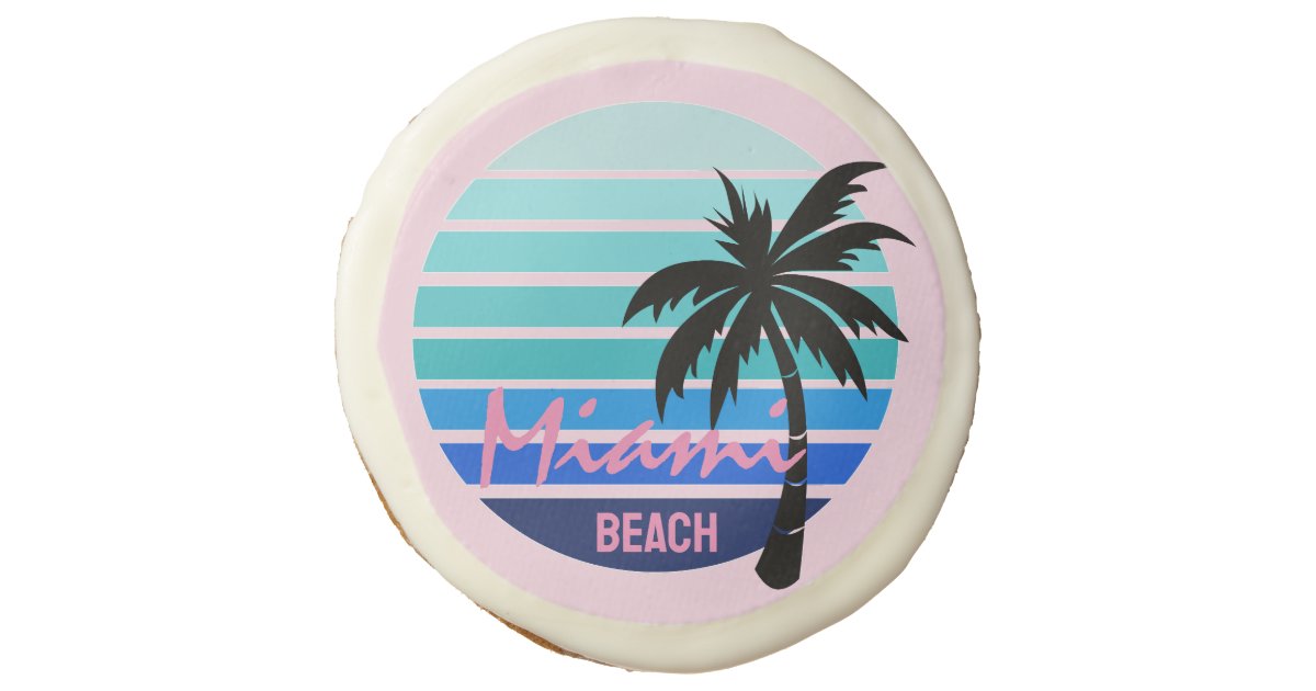 Miami Beach Sugar Cookie | Zazzle