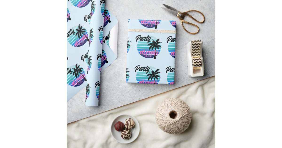 Miami Beach Wrapping Paper | Zazzle