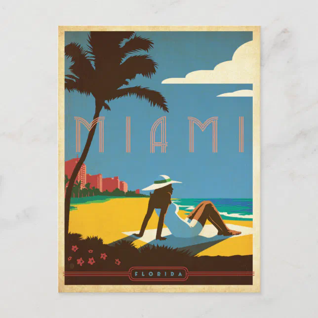 Miami, FL Postcard | Zazzle