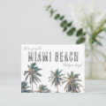 Miami Florida Beach Wedding Save the Date Postcard | Zazzle