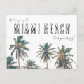 Miami Florida Beach Wedding Save the Date Postcard | Zazzle