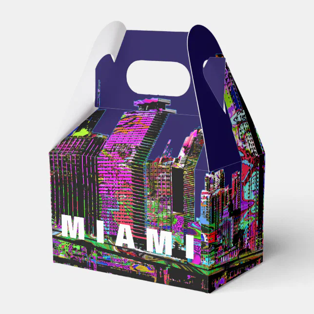 Miami, Florida in graffiti Favor Boxes | Zazzle