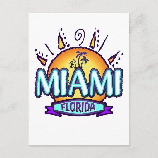 Miami, Florida Postcard | Zazzle.com