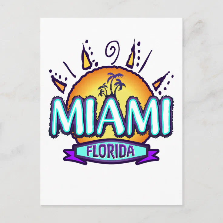 Miami, Florida Postcard | Zazzle