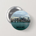 Miami Florida Skyline Pinback Button | Zazzle