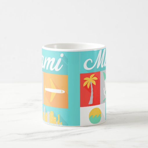 Miami Icons Souvenir USA American States Mug | Zazzle