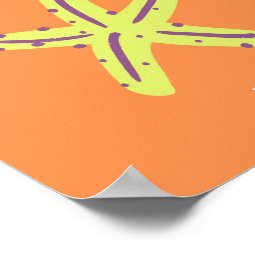 Miami, Miami Beach, Florida, Preppy, Orange Poster | Zazzle