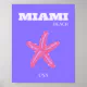 Miami, Miami Beach, Preppy Room, Purple, Lilac Poster | Zazzle