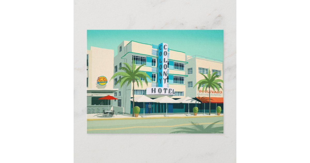 Miami Postcard | Zazzle