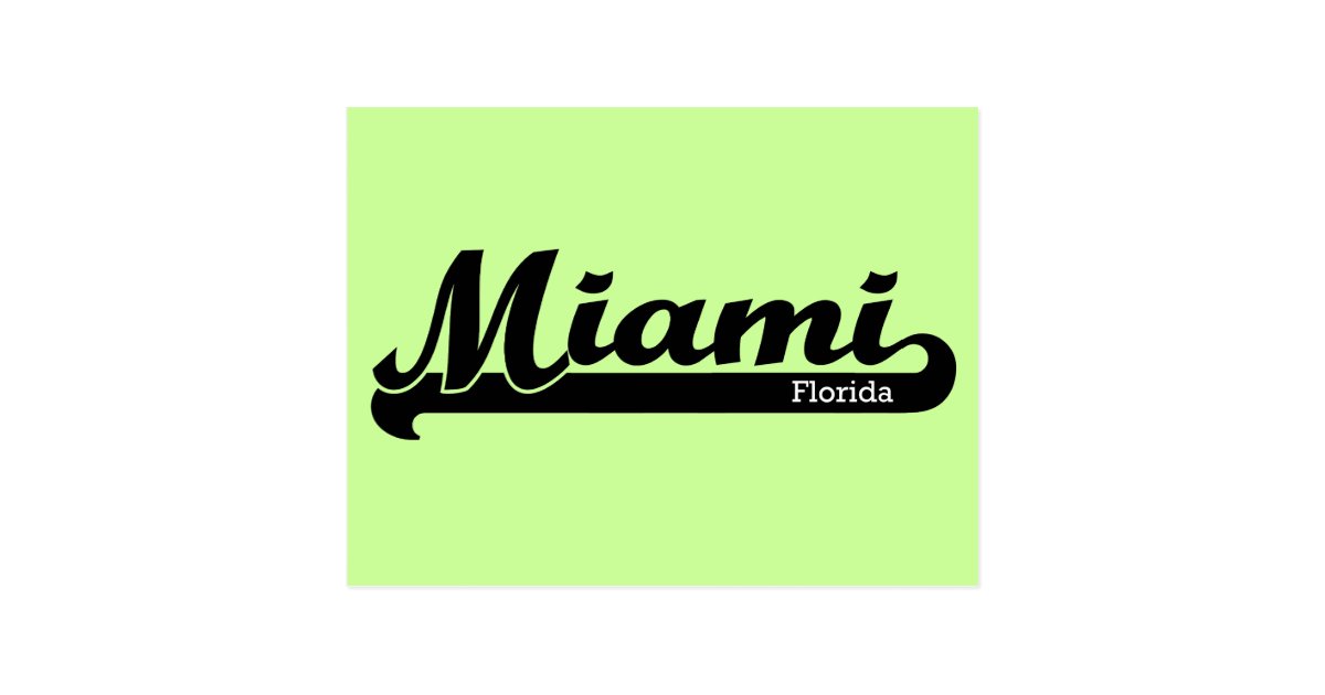 Miami Postcard | Zazzle.com