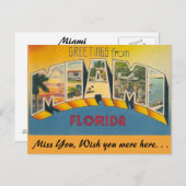 Miami Postcard | Zazzle