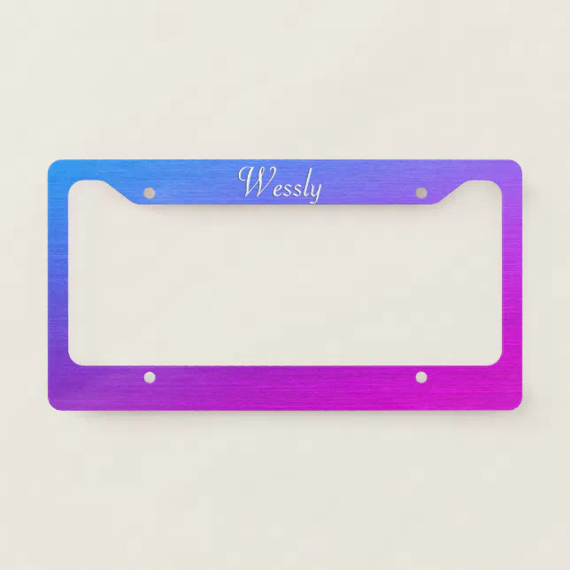 Miami Shine Personal License Plate Frame | Zazzle