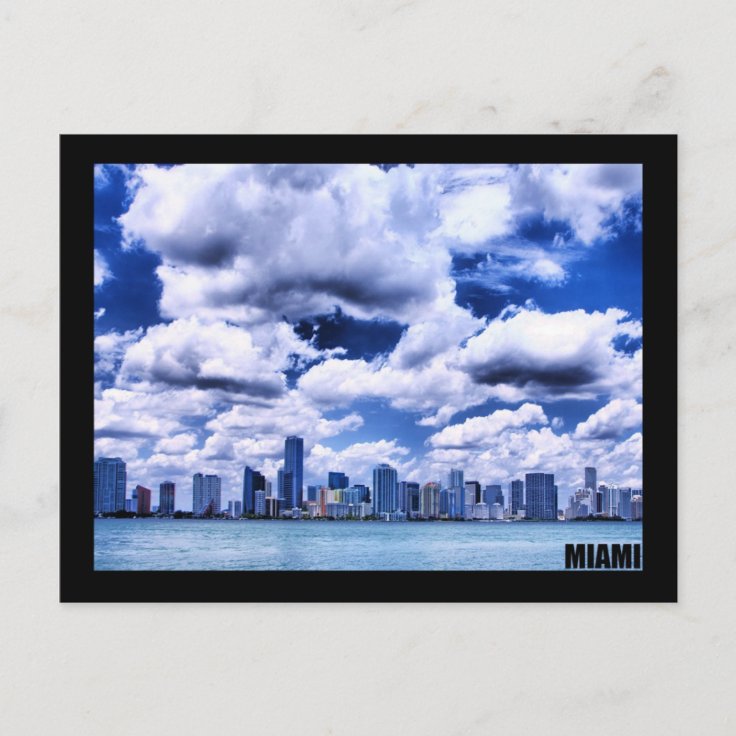 Miami skyline - Postcard | Zazzle