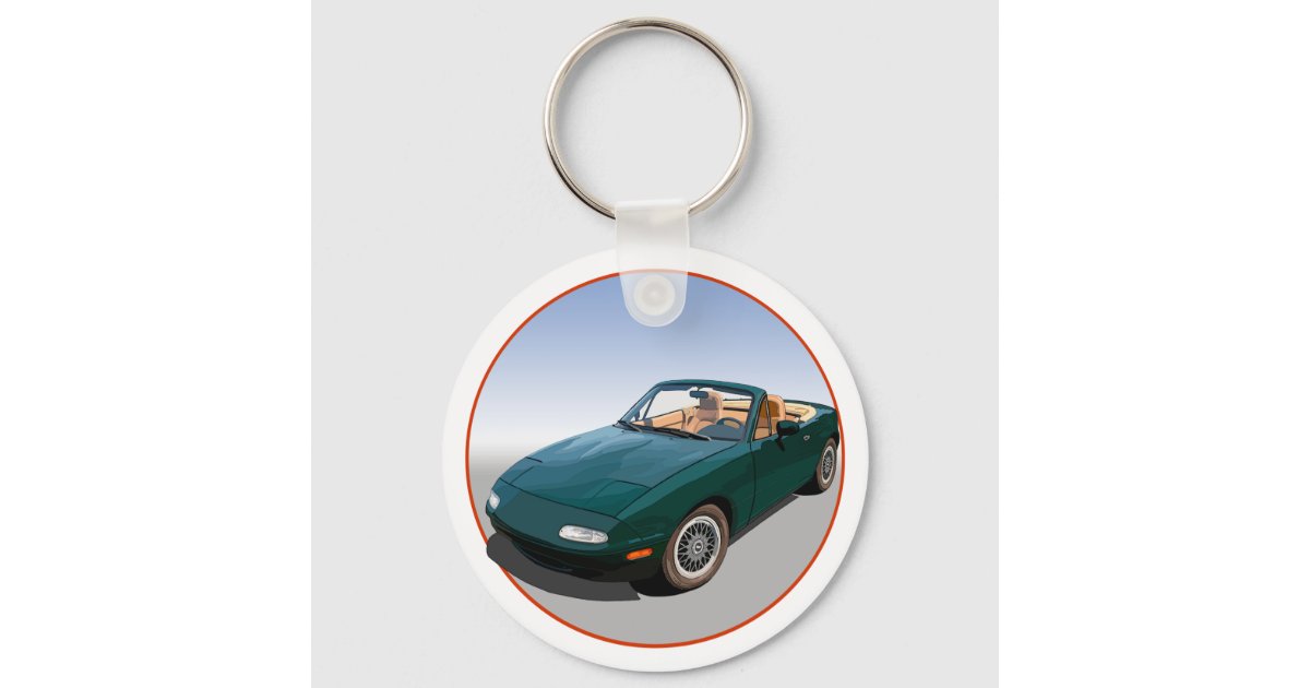 Miata Keychain | Zazzle