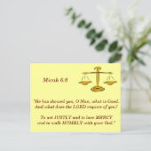 Micah 6 8 Scripture Memory Card | Zazzle