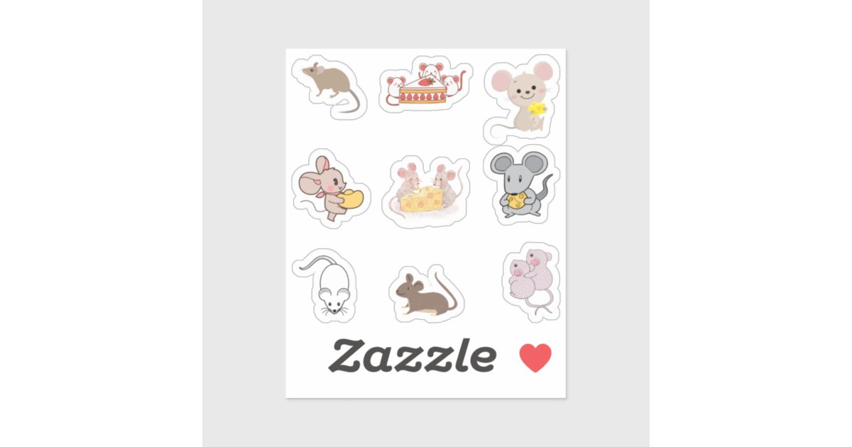 Mice Stickers | Zazzle