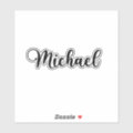 Michael Name - Handwritten Calligraphy Sticker | Zazzle