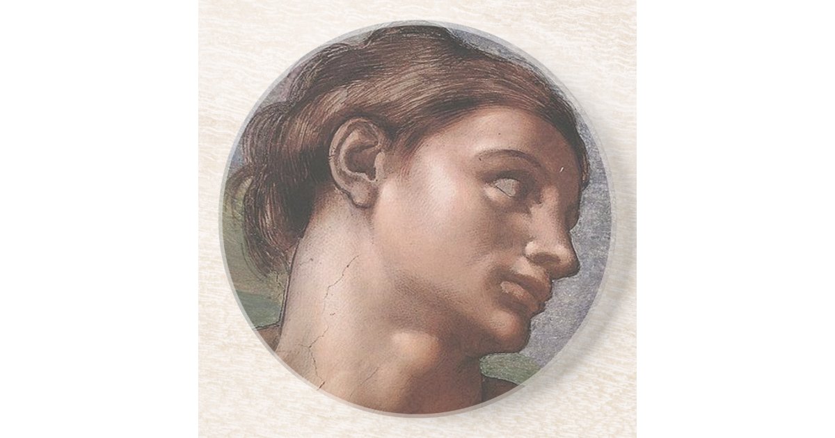 Michelangelo Creation Adam God Art Drink Coaster | Zazzle