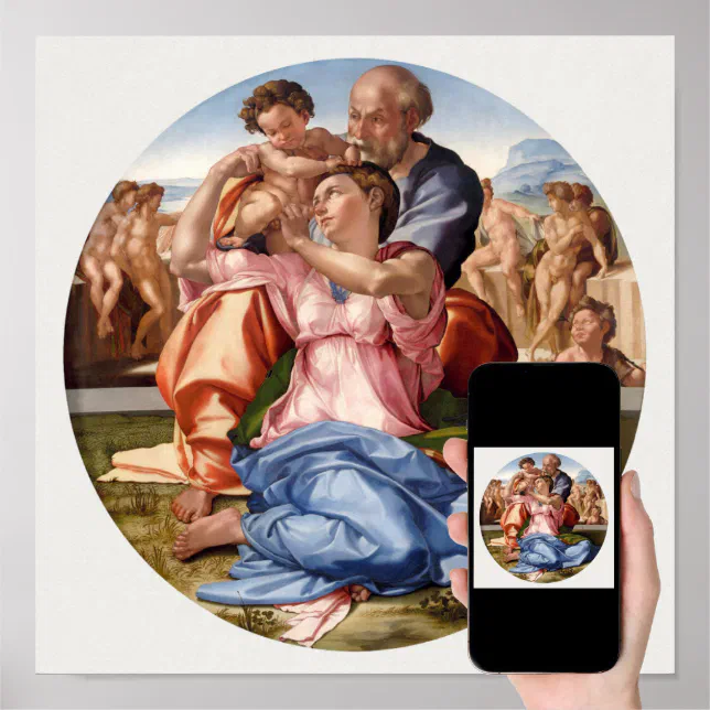 Michelangelo -Doni Tondo Poster | Zazzle