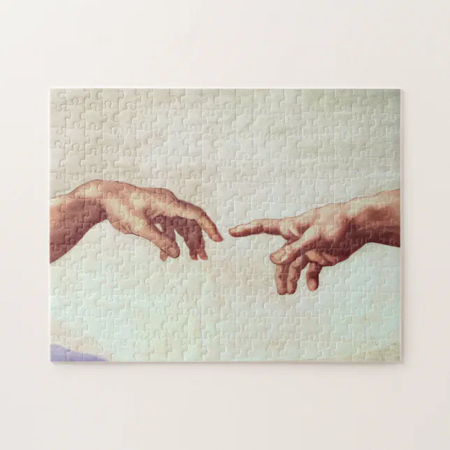 Michelangelo Hands Jigsaw Puzzle | Zazzle
